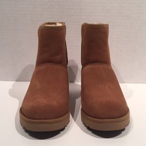 UGG | Shoes | Ugg Kara Chestnut Mini Suede Boots | Poshmark